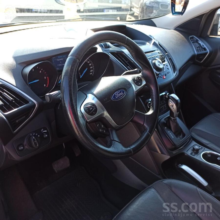Grey Ford Kuga 2013 in Daugavpils, with an engine capacity of 2.00 L and mileage of 0 thousand km for 8300 €, photo 22 on AUTOMOTO.COM.LV