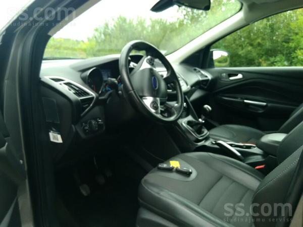 Grey Ford Kuga 2013 in Riga, with an engine capacity of 2.00 L and mileage of 272 thousand km for 7750 €, photo 7 on AUTOMOTO.COM.LV