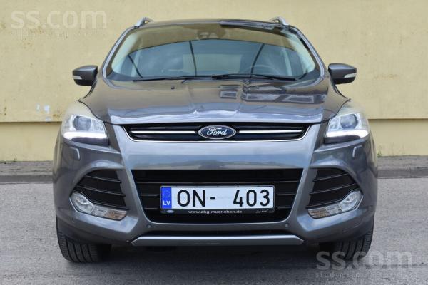 Grey Ford Kuga 2013 in Talsi, with an engine capacity of 1.60 L and mileage of 97 thousand km for 7900 €, photo 3 on AUTOMOTO.COM.LV