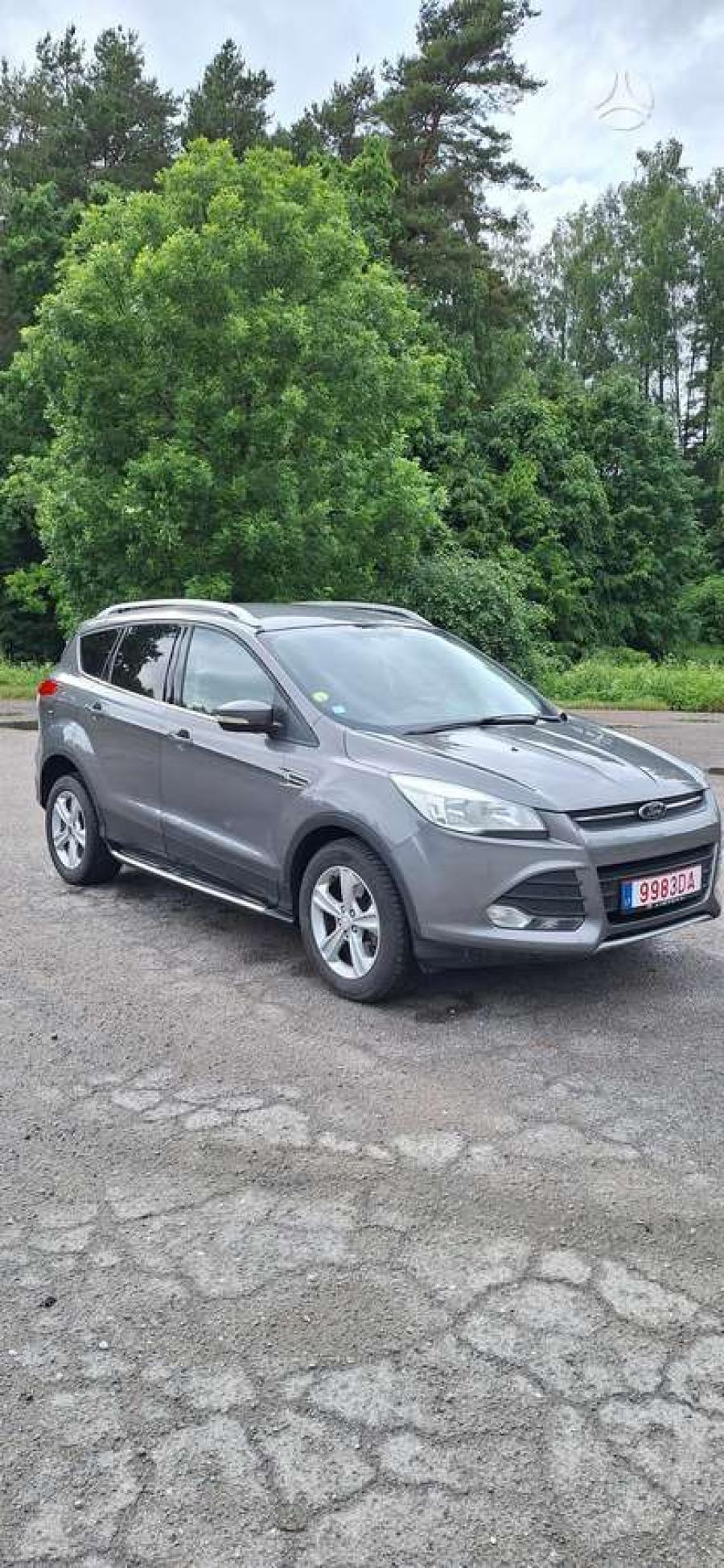 Pelēks Ford Kuga 2013 Jurbarkas, ar dzinēja tilpumu 2.00 L un nobraukumu 206 tūkst. km par 6000 €, foto 4 vietnē AUTOMOTO.COM.LV