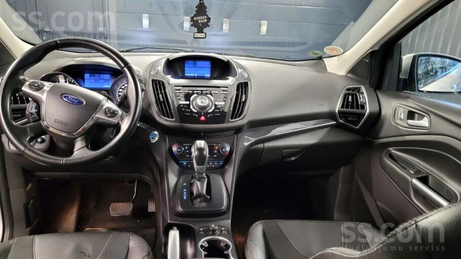 Grey Ford Kuga 2013 in Liepaja, with an engine capacity of 2.00 L and mileage of 230 thousand km for 7900 €, photo 13 on AUTOMOTO.COM.LV