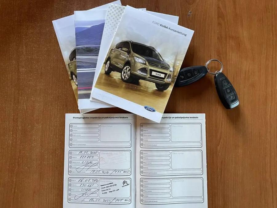Grey Ford Kuga 2013 in Talsi, with an engine capacity of 1.60 L and mileage of 177 thousand km for 7800 €, photo 32 on AUTOMOTO.COM.LV