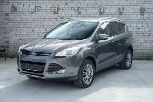 Grey Ford Kuga 2013 in Liepaja, with an engine capacity of 2.00 L and mileage of 271 thousand km for 8400 €, photo  on AUTOMOTO.COM.LV