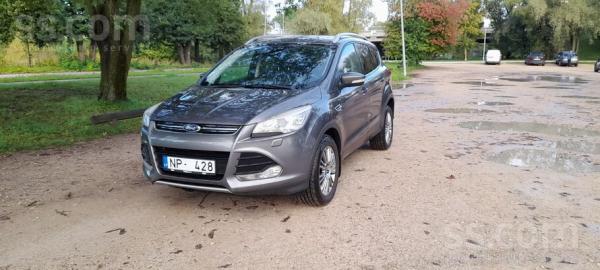 Grey Ford Kuga 2013 in Riga, with an engine capacity of 2.00 L and mileage of 205 thousand km for 7500 €, photo 3 on AUTOMOTO.COM.LV