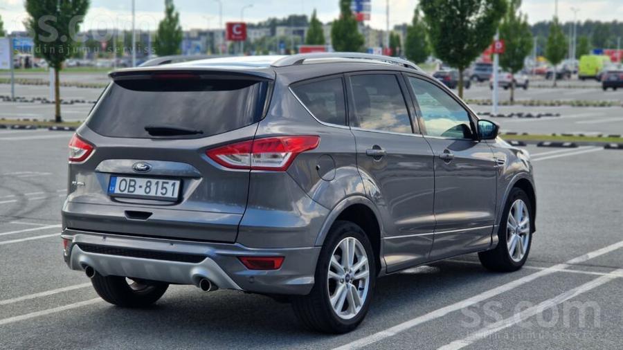 Pelēks Ford Kuga 2014 Rīga, ar dzinēja tilpumu 2.00 L un nobraukumu 160 tūkst. km par 12500 €, foto 5 vietnē AUTOMOTO.COM.LV