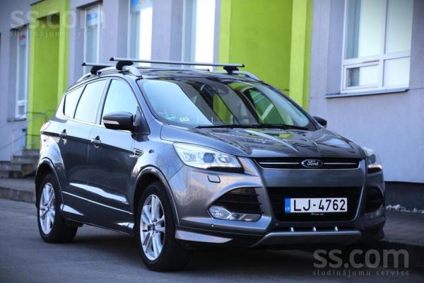 Pelēks Ford Kuga 2014 Rīga, ar dzinēja tilpumu 2.00 L un nobraukumu 0 tūkst. km par 7995 €, foto 4 vietnē AUTOMOTO.COM.LV