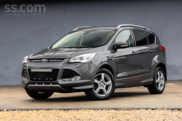 Grey Ford Kuga 2014 in Jelgava, with an engine capacity of 2.00 L and mileage of 217 thousand km for 8400 €, photo 2 on AUTOMOTO.COM.LV