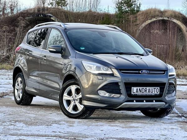 Grey Ford Kuga 2014 in Tukums, with an engine capacity of 2.00 L and mileage of 186 thousand km for 10290 €, photo 1 on AUTOMOTO.COM.LV
