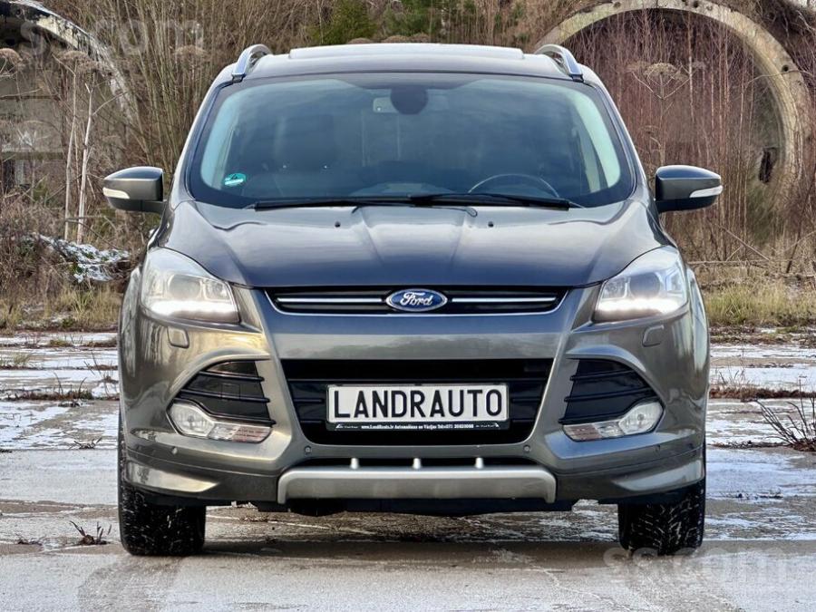 Pelēks Ford Kuga 2014 Tukums, ar dzinēja tilpumu 2.00 L un nobraukumu 186 tūkst. km par 10290 €, foto 2 vietnē AUTOMOTO.COM.LV