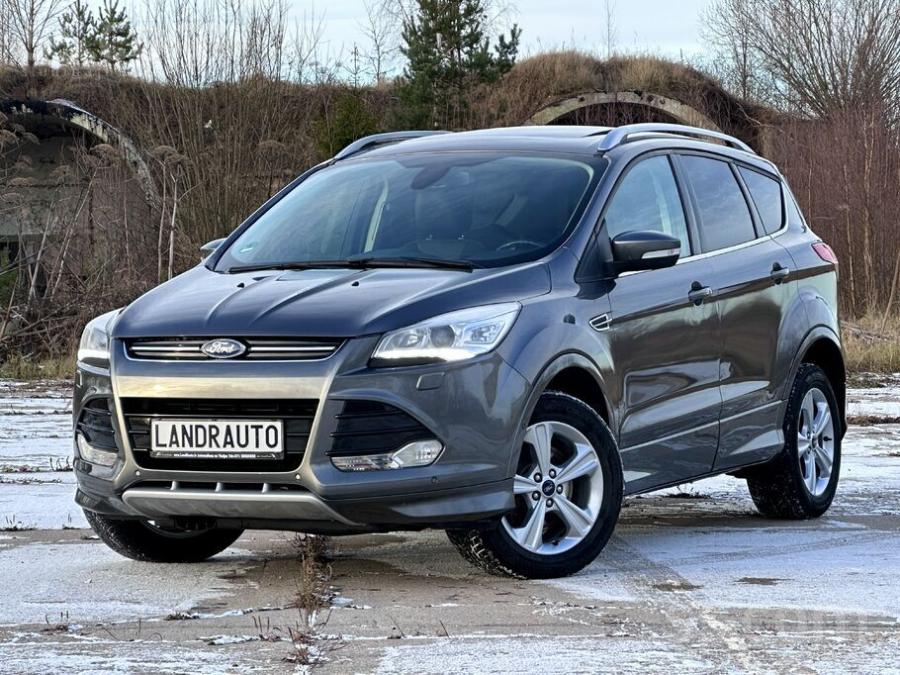 Pelēks Ford Kuga 2014 Tukums, ar dzinēja tilpumu 2.00 L un nobraukumu 186 tūkst. km par 10290 €, foto 3 vietnē AUTOMOTO.COM.LV