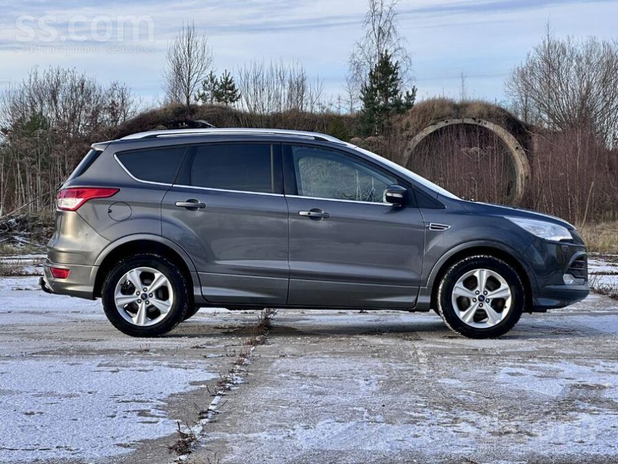Pelēks Ford Kuga 2014 Tukums, ar dzinēja tilpumu 2.00 L un nobraukumu 186 tūkst. km par 10290 €, foto 8 vietnē AUTOMOTO.COM.LV