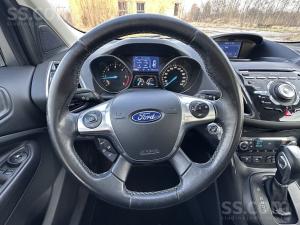 Pelēks Ford Kuga 2014 Tukums, ar dzinēja tilpumu 2.00 L un nobraukumu 186 tūkst. km par 10290 €, foto 13 vietnē AUTOMOTO.COM.LV