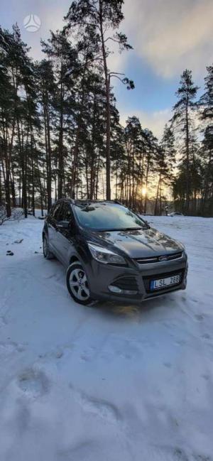 Grey Ford Kuga 2014 in Vilnius, with an engine capacity of 2.00 L and mileage of 225 thousand km for 9700 €, photo  on AUTOMOTO.COM.LV
