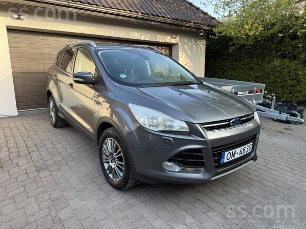 Grey Ford Kuga 2014 in Ogre, with an engine capacity of 1.60 L and mileage of 222 thousand km for 7650 €, photo 2 on AUTOMOTO.COM.LV