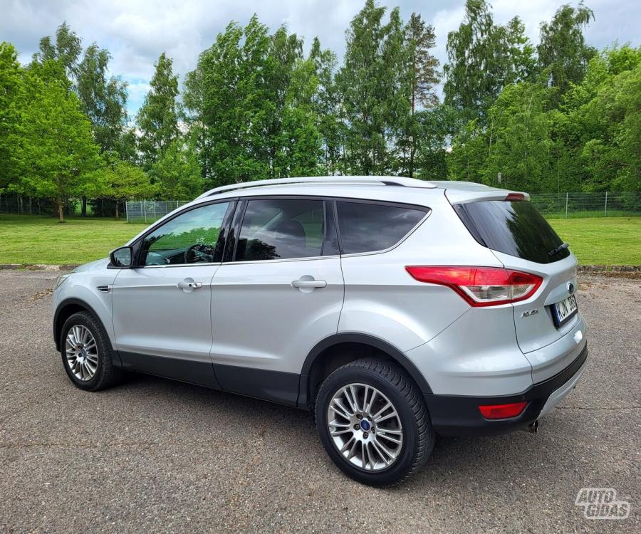 Grey Ford Kuga 2014 in Siauliai, with an engine capacity of 2.00 L and mileage of 300 thousand km for 6350 €, photo 6 on AUTOMOTO.COM.LV