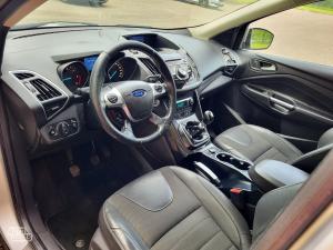 Grey Ford Kuga 2014 in Siauliai, with an engine capacity of 2.00 L and mileage of 300 thousand km for 6350 €, photo 10 on AUTOMOTO.COM.LV