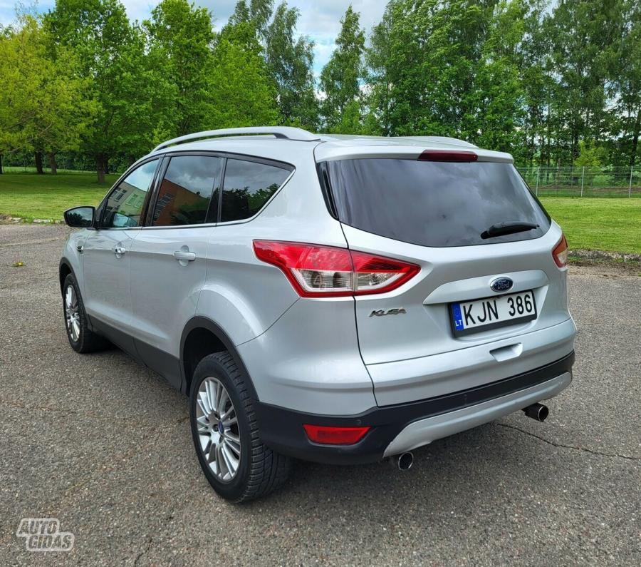 Grey Ford Kuga 2014 in Siauliai, with an engine capacity of 2.00 L and mileage of 300 thousand km for 6350 €, photo 7 on AUTOMOTO.COM.LV