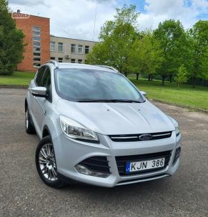 Grey Ford Kuga 2014 in Siauliai, with an engine capacity of 2.00 L and mileage of 300 thousand km for 6350 €, photo 14 on AUTOMOTO.COM.LV