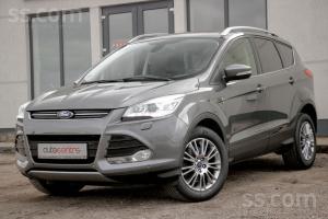 Pelēks Ford Kuga 2014 Tukums, ar dzinēja tilpumu 2.00 L un nobraukumu 217 tūkst. km par 9480 €, foto  vietnē AUTOMOTO.COM.LV