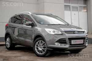 Grey Ford Kuga 2014 in Tukums, with an engine capacity of 2.00 L and mileage of 217 thousand km for 9480 €, photo 3 on AUTOMOTO.COM.LV