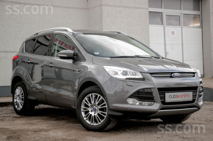 Grey Ford Kuga 2014 in Tukums, with an engine capacity of 2.00 L and mileage of 217 thousand km for 9480 €, photo 3 on AUTOMOTO.COM.LV