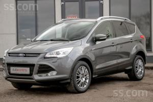 Grey Ford Kuga 2014 in Tukums, with an engine capacity of 2.00 L and mileage of 217 thousand km for 9480 €, photo 4 on AUTOMOTO.COM.LV