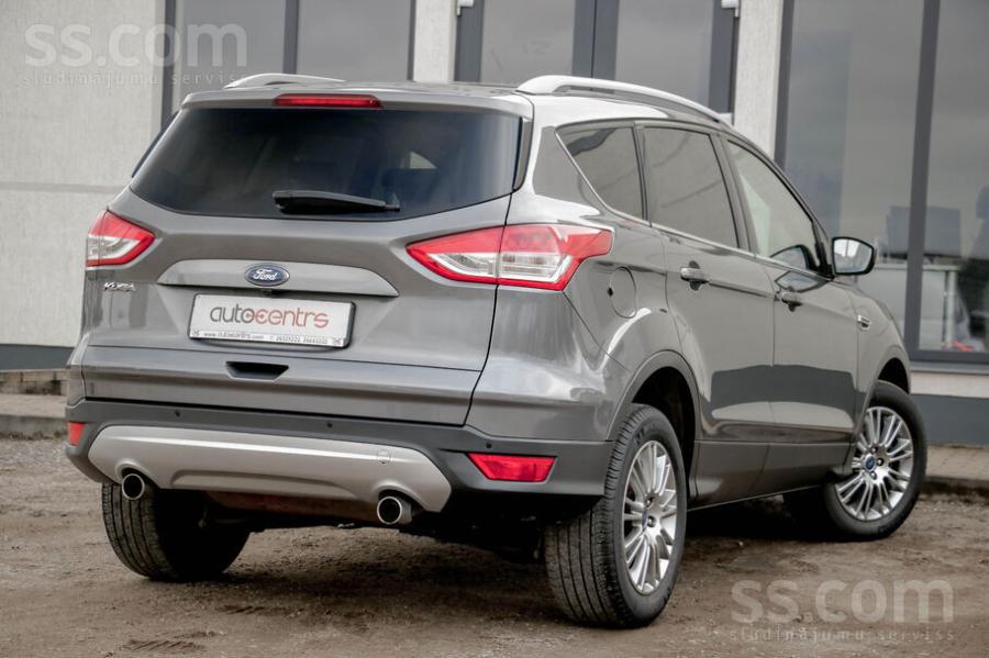 Grey Ford Kuga 2014 in Tukums, with an engine capacity of 2.00 L and mileage of 217 thousand km for 9480 €, photo 7 on AUTOMOTO.COM.LV