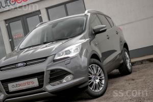 Grey Ford Kuga 2014 in Tukums, with an engine capacity of 2.00 L and mileage of 217 thousand km for 9480 €, photo 8 on AUTOMOTO.COM.LV