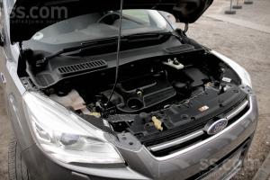 Grey Ford Kuga 2014 in Tukums, with an engine capacity of 2.00 L and mileage of 217 thousand km for 9480 €, photo 32 on AUTOMOTO.COM.LV