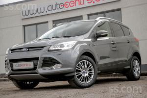 Grey Ford Kuga 2014 in Tukums, with an engine capacity of 2.00 L and mileage of 217 thousand km for 9480 €, photo 33 on AUTOMOTO.COM.LV