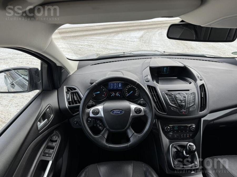 Grey Ford Kuga 2014 in Cesis, with an engine capacity of 1.60 L and mileage of 0 thousand km for 8900 €, photo 18 on AUTOMOTO.COM.LV