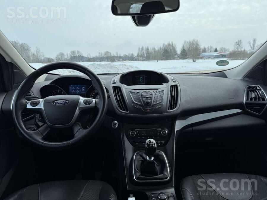 Grey Ford Kuga 2014 in Cesis, with an engine capacity of 1.60 L and mileage of 0 thousand km for 8900 €, photo 19 on AUTOMOTO.COM.LV