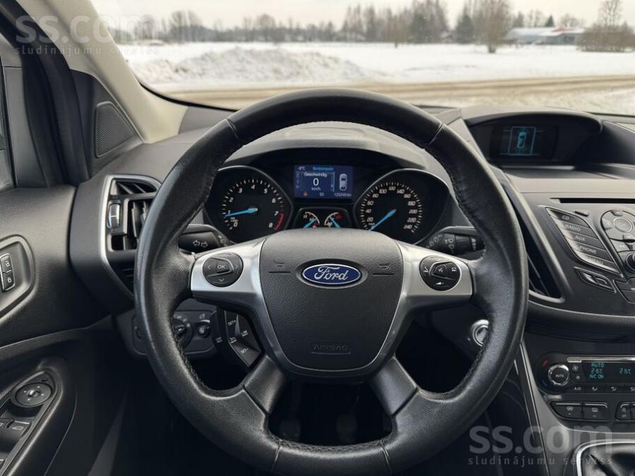 Grey Ford Kuga 2014 in Cesis, with an engine capacity of 1.60 L and mileage of 0 thousand km for 8900 €, photo 30 on AUTOMOTO.COM.LV