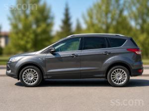 Pelēks Ford Kuga 2014 Rīga, ar dzinēja tilpumu 2.00 L un nobraukumu 216 tūkst. km par 6200 €, foto 4 vietnē AUTOMOTO.COM.LV