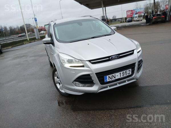 Pelēks Ford Kuga 2014 Rīga, ar dzinēja tilpumu 2.00 L un nobraukumu 237 tūkst. km par 7600 €, foto 9 vietnē AUTOMOTO.COM.LV