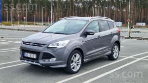 Pelēks Ford Kuga 2014 Rīga, ar dzinēja tilpumu 2.00 L un nobraukumu 173 tūkst. km par 9850 €, foto  vietnē AUTOMOTO.COM.LV