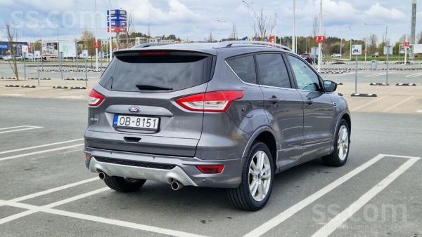 Grey Ford Kuga 2014 in Riga, with an engine capacity of 2.00 L and mileage of 173 thousand km for 9850 €, photo 5 on AUTOMOTO.COM.LV