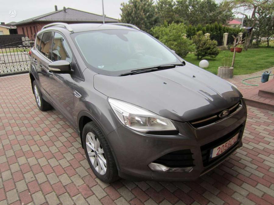 Pelēks Ford Kuga 2014 Gargždai, ar dzinēja tilpumu 2.00 L un nobraukumu 145 tūkst. km par 7900 €, foto 1 vietnē AUTOMOTO.COM.LV