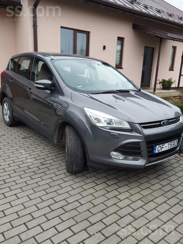 Grey Ford Kuga 2014 in Riga, with an engine capacity of 1.50 L and mileage of 165 thousand km for 7200 €, photo 1 on AUTOMOTO.COM.LV