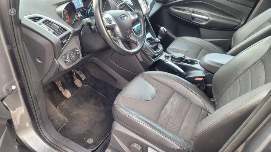 Grey Ford Kuga 2014 in Telschi, with an engine capacity of 1.60 L and mileage of 119 thousand km for 6150 €, photo 19 on AUTOMOTO.COM.LV