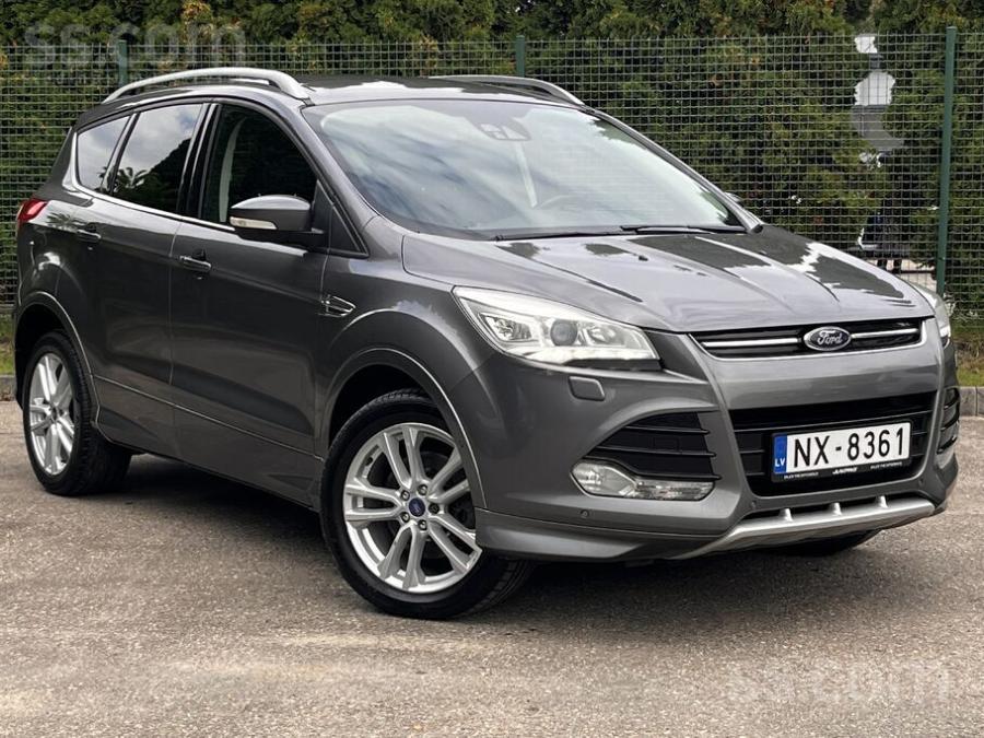 Pelēks Ford Kuga 2014 Jelgava, ar dzinēja tilpumu 2.00 L un nobraukumu 239 tūkst. km par 7590 €, foto 1 vietnē AUTOMOTO.COM.LV