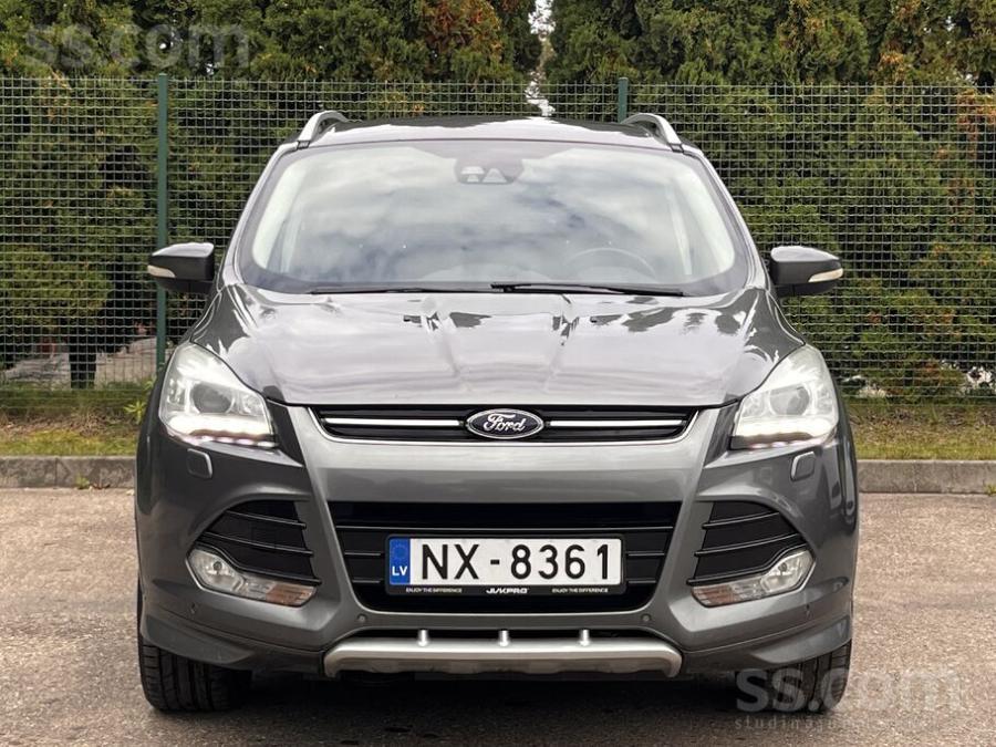 Pelēks Ford Kuga 2014 Jelgava, ar dzinēja tilpumu 2.00 L un nobraukumu 239 tūkst. km par 7590 €, foto 3 vietnē AUTOMOTO.COM.LV