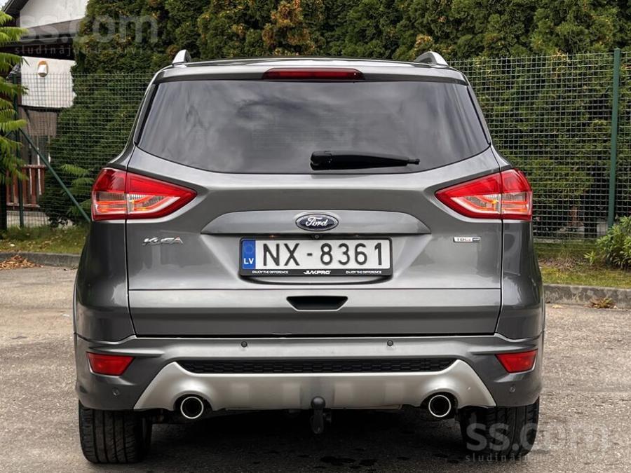 Pelēks Ford Kuga 2014 Jelgava, ar dzinēja tilpumu 2.00 L un nobraukumu 239 tūkst. km par 7590 €, foto 6 vietnē AUTOMOTO.COM.LV