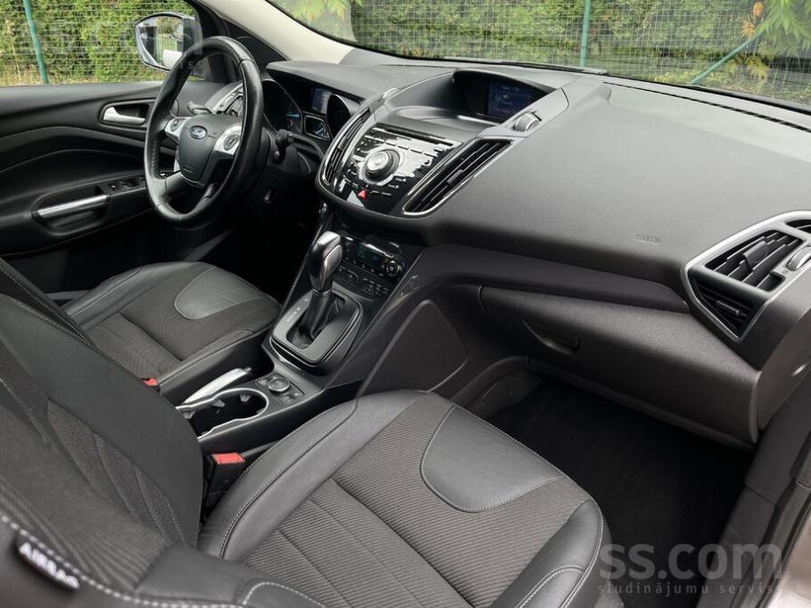 Pelēks Ford Kuga 2014 Jelgava, ar dzinēja tilpumu 2.00 L un nobraukumu 239 tūkst. km par 7590 €, foto 13 vietnē AUTOMOTO.COM.LV