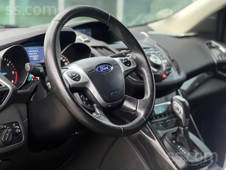 Pelēks Ford Kuga 2014 Rēzekne, ar dzinēja tilpumu 2.00 L un nobraukumu 244 tūkst. km par 7950 €, foto 14 vietnē AUTOMOTO.COM.LV