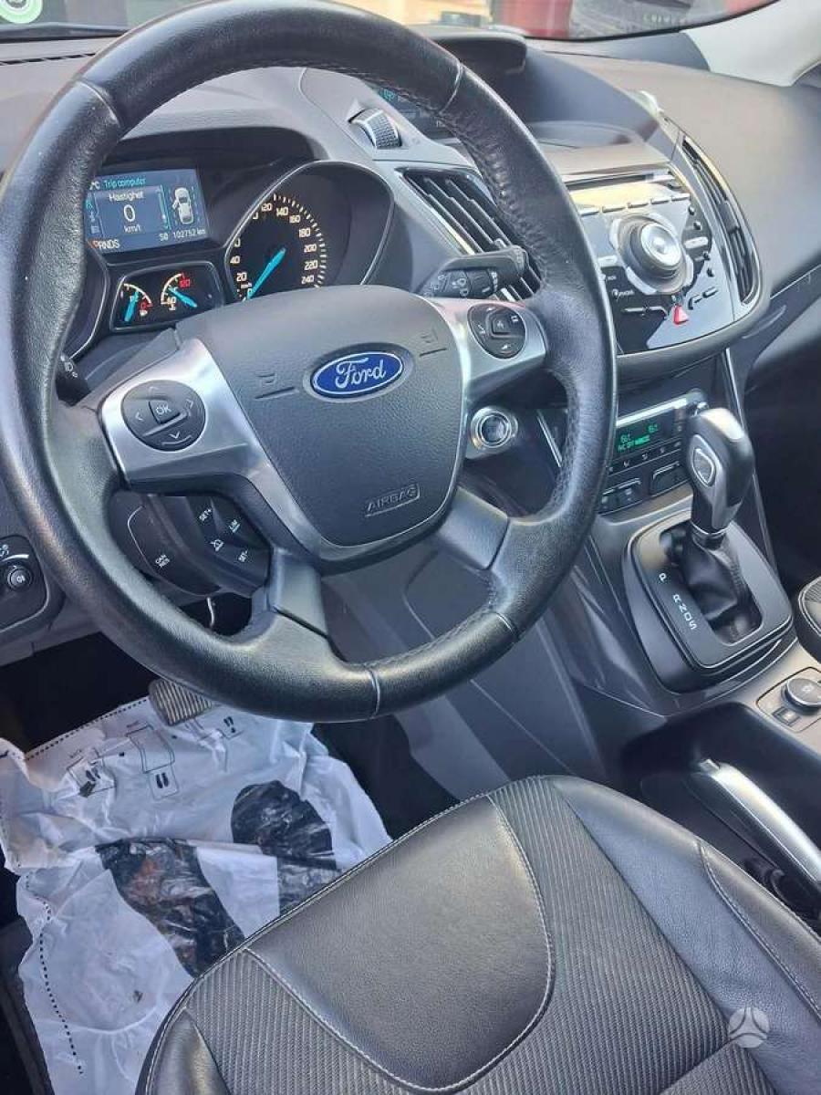 Grey Ford Kuga 2014 in Raseiniai, with an engine capacity of 0.00 L and mileage of 103 thousand km for 6500 €, photo 31 on AUTOMOTO.COM.LV