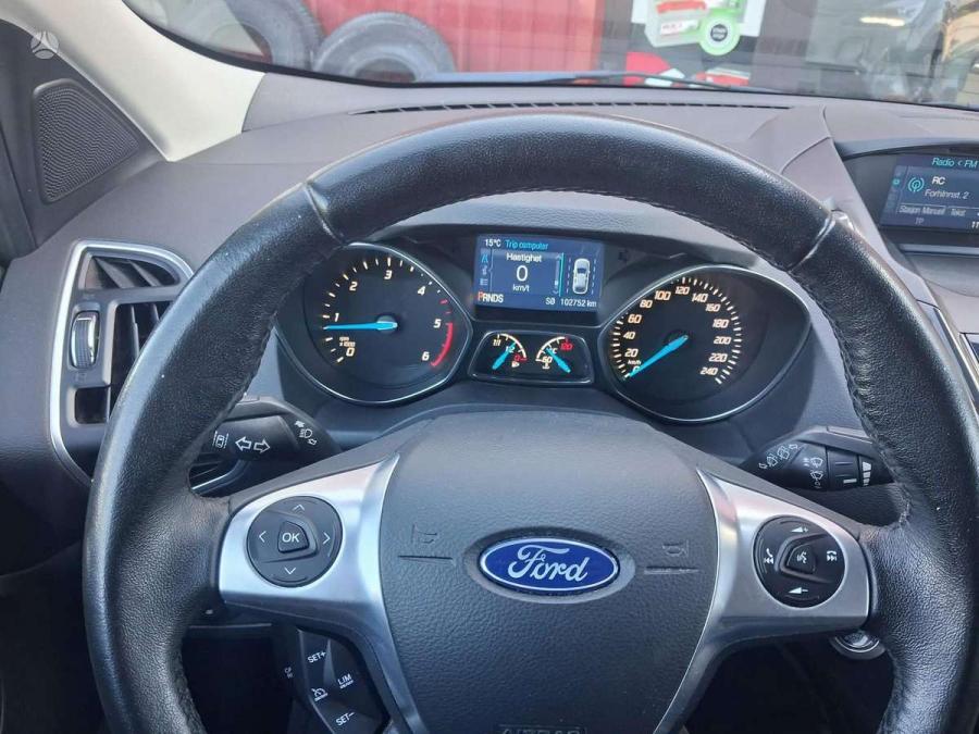Grey Ford Kuga 2014 in Raseiniai, with an engine capacity of 0.00 L and mileage of 103 thousand km for 6500 €, photo 32 on AUTOMOTO.COM.LV