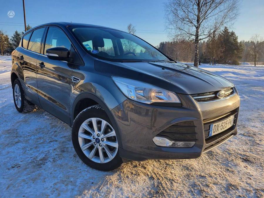 Pelēks Ford Kuga 2015 Utena, ar dzinēja tilpumu 1.50 L un nobraukumu 172 tūkst. km par 7350 €, foto 1 vietnē AUTOMOTO.COM.LV