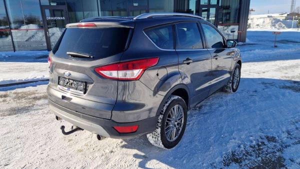 Grey Ford Kuga 2015 in Siauliai, with an engine capacity of 2.00 L and mileage of 280 thousand km for 8300 €, photo 4 on AUTOMOTO.COM.LV