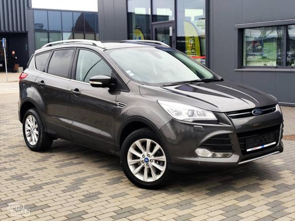 Pelēks Ford Kuga 2015 Šauļi, ar dzinēja tilpumu 2.00 L un nobraukumu 190 tūkst. km par 7700 €, foto 1 vietnē AUTOMOTO.COM.LV